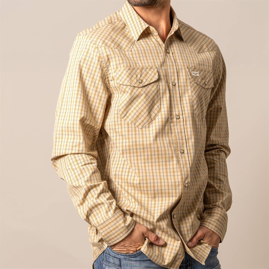 Kimes Ranch Men's Smalls Western Shirt - Tan
